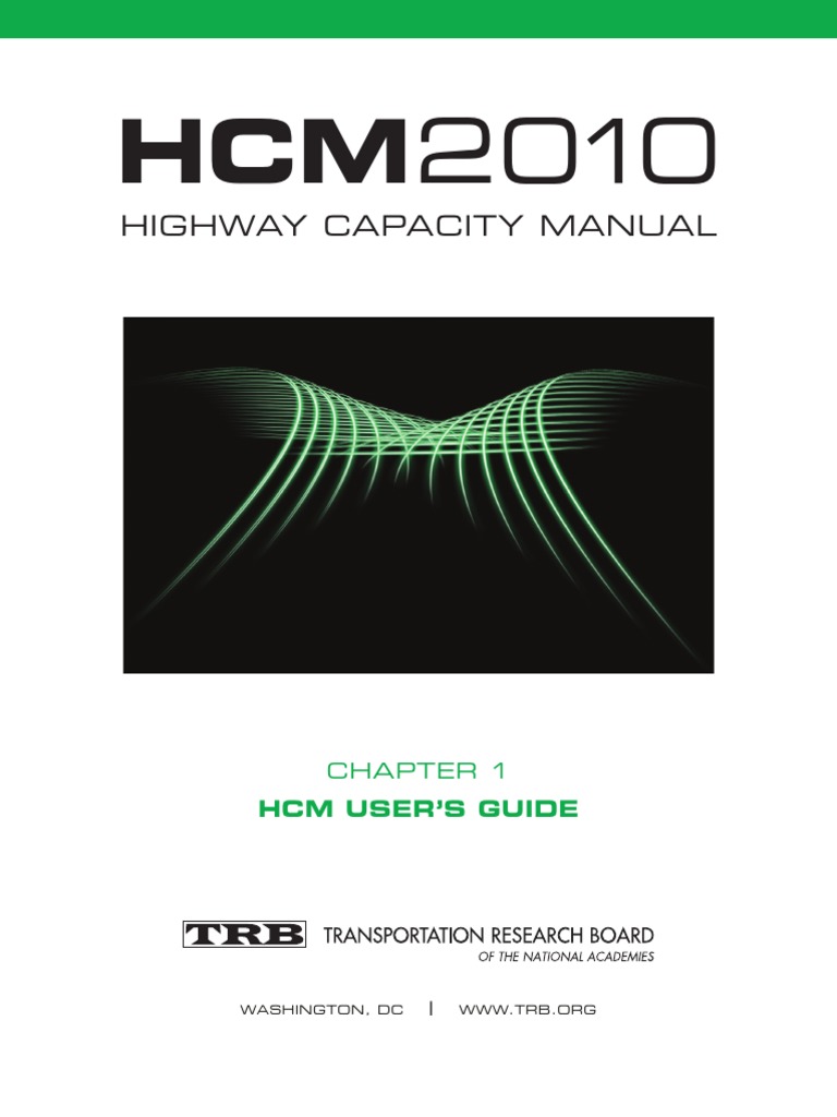 HCM 2010 | PDF | Interchange (Road) | Science