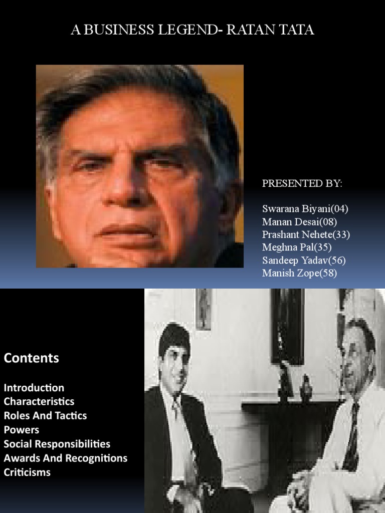 Leader Ratan Tata | PDF | Business | Leadership
