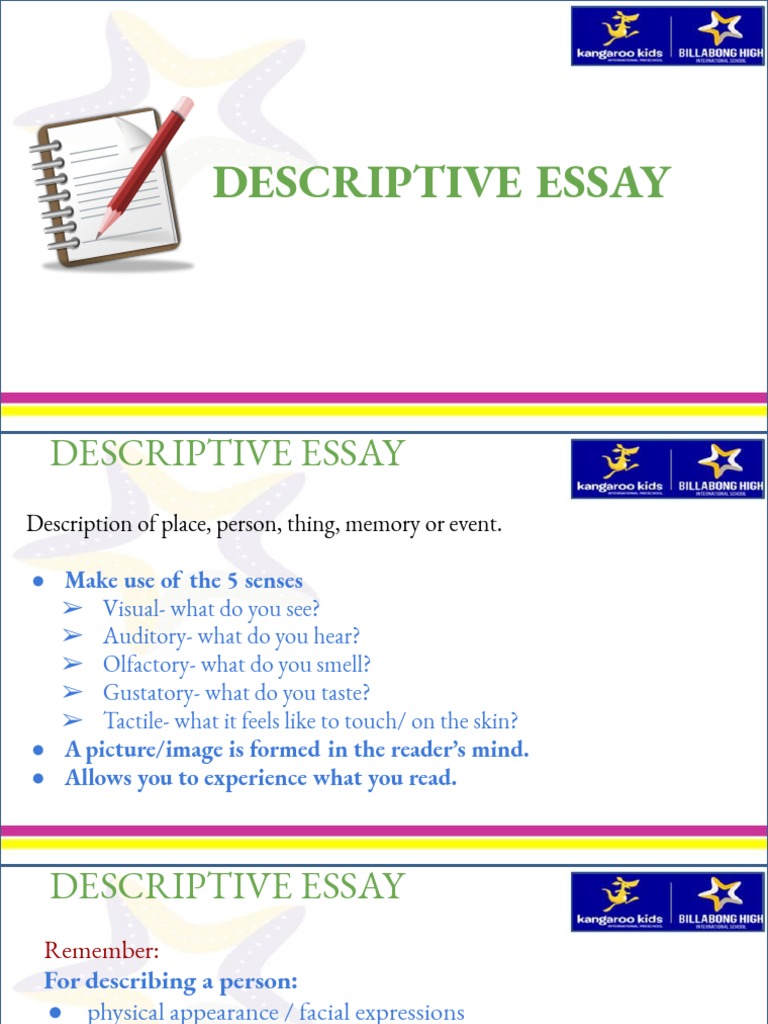 Descriptive Essay Isc | PDF | Essays | Senses