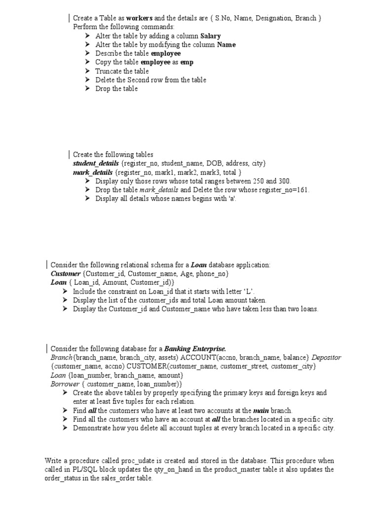 DBMS QP Set3 To Students | PDF | Relational Database | Databases