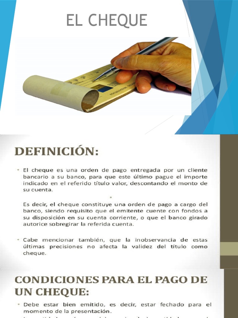 Cheques Diapositivas | PDF