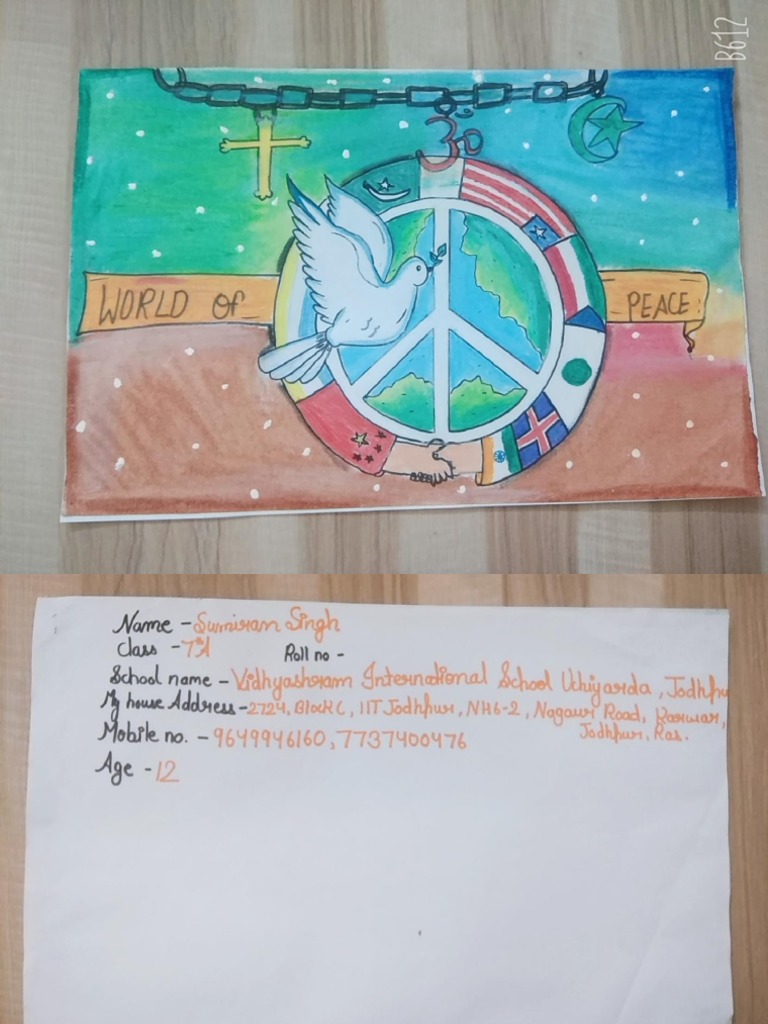 Drawing Competition Topic - Peace Through Service | PDF