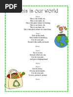 Save the Planet Song for Kids | PDF
