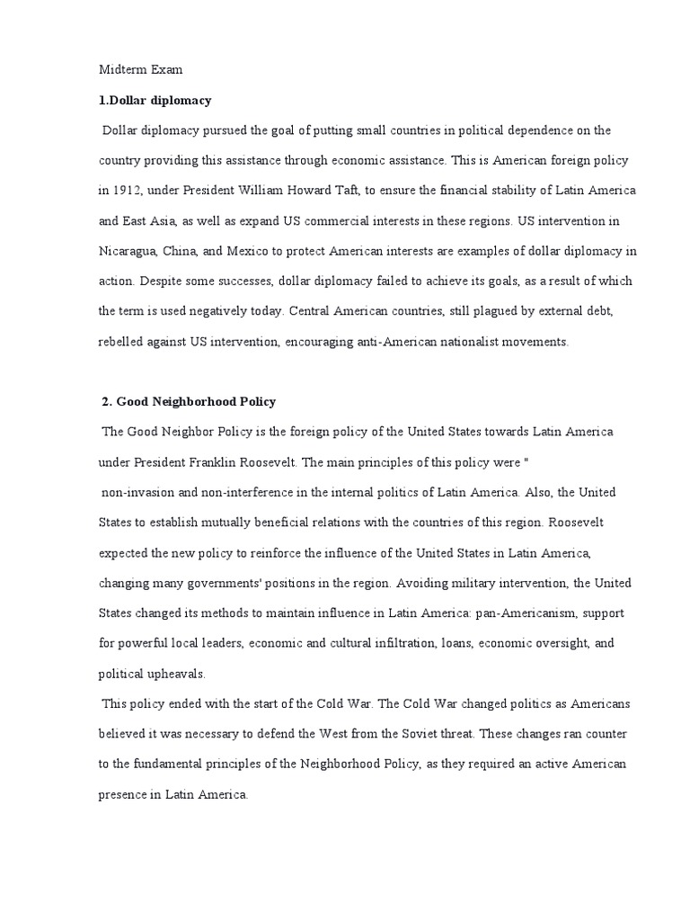 1.dollar Diplomacy | PDF | Polarity (International Relations) | Global ...