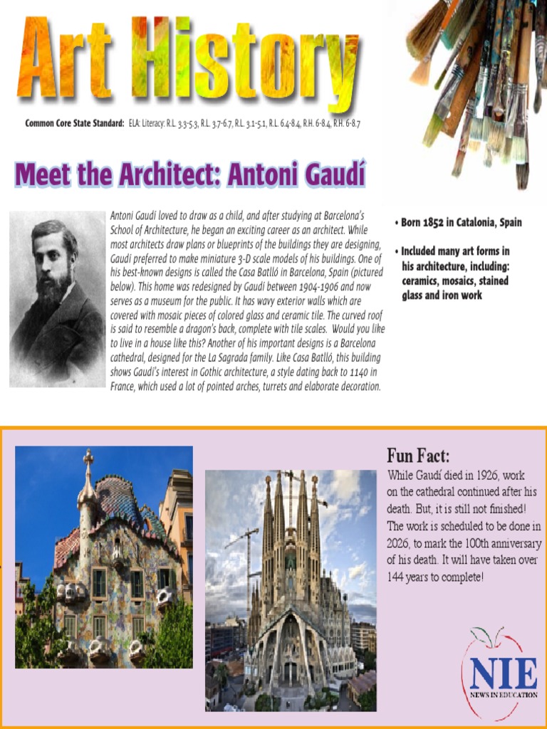 Meet The Architect: Antoni Gaudí: Fun Fact | PDF | Medieval Art | Style