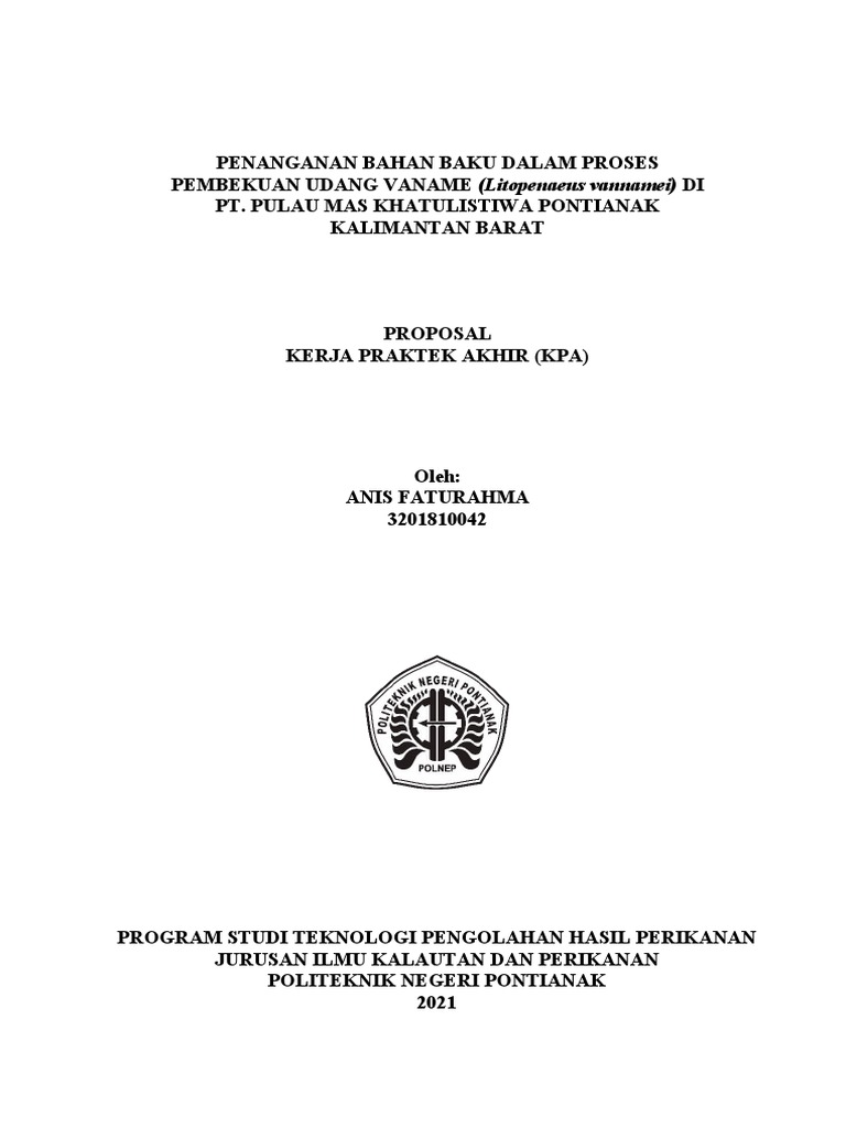 Proposal Fix | PDF | Sains & Matematika