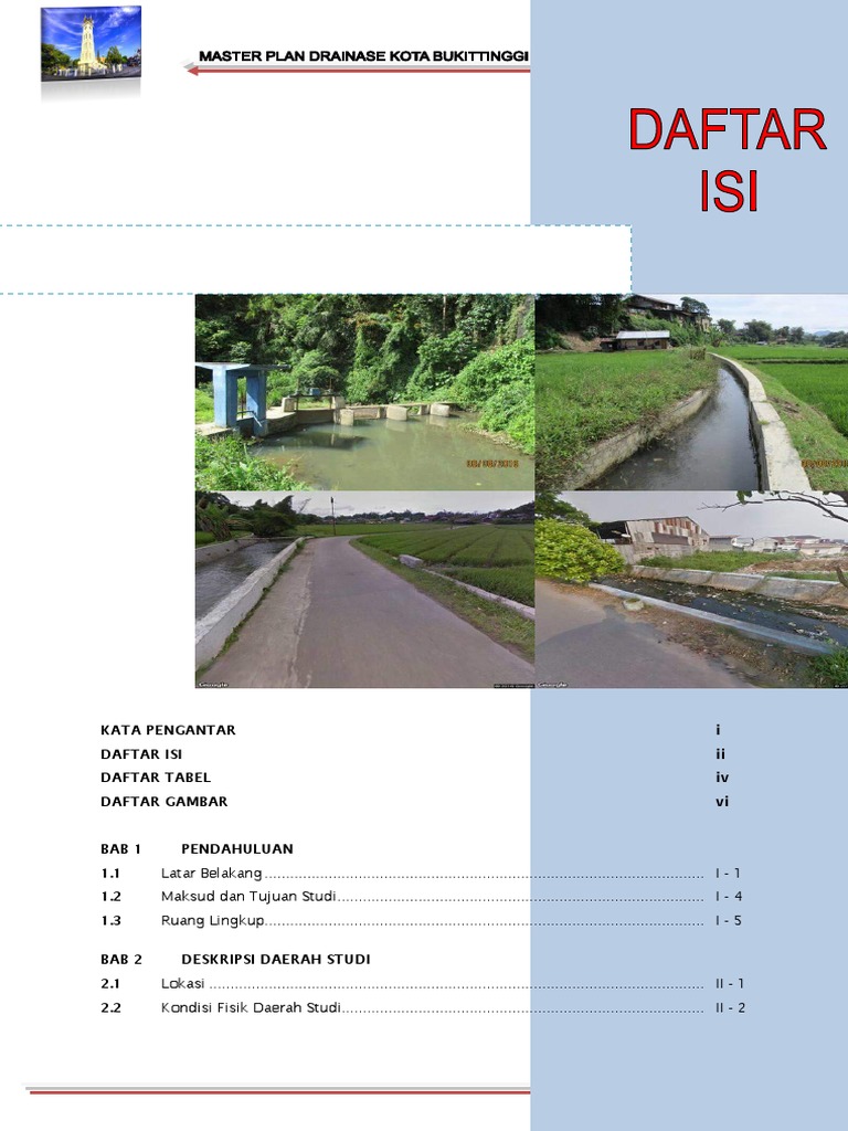 Masterplan Drainase Kota Bukittinggi | PDF