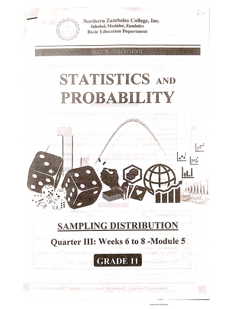 Statistics and Probability Q3-W6-8-M5 | PDF