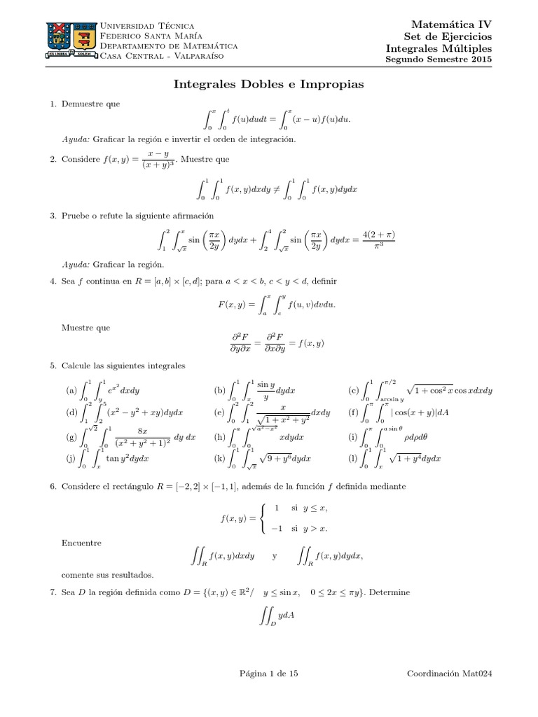 Set Ejercicios - Material Extra | PDF | Esfera | Integral