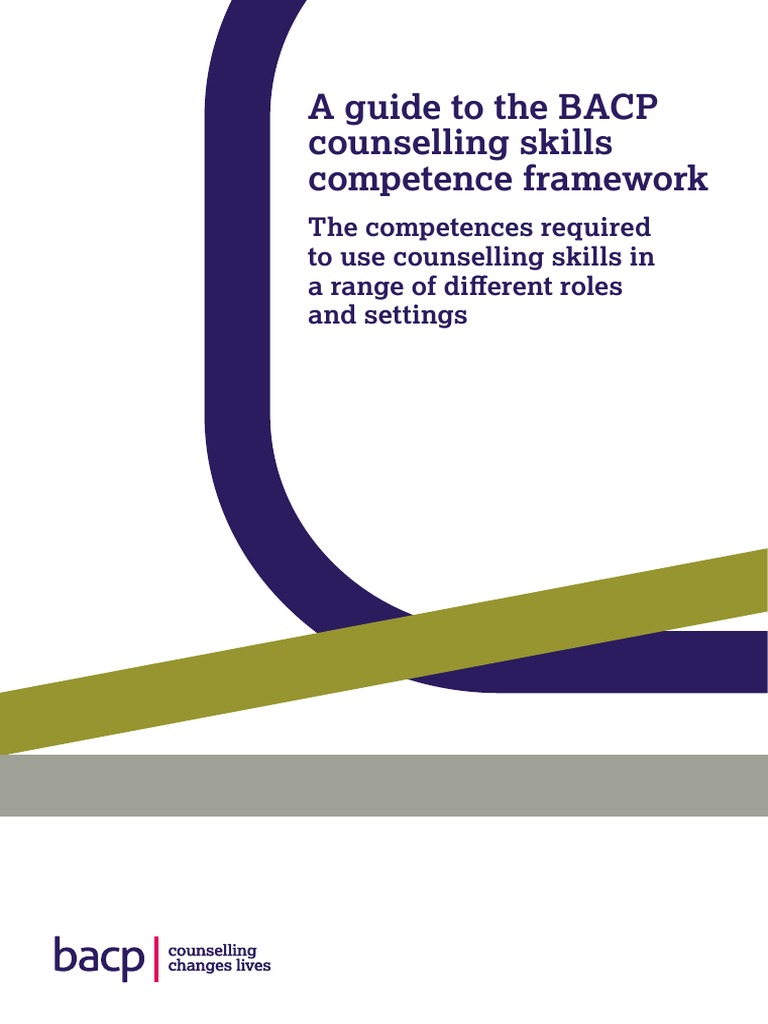 BACP Counselling Skills Framework User Guide | PDF | Competence (Human ...
