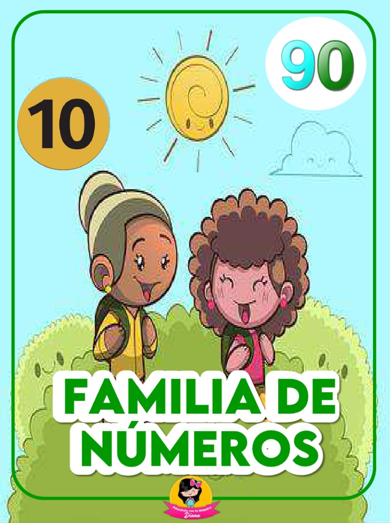 Familia de Numeros 10 Al 90 em | PDF