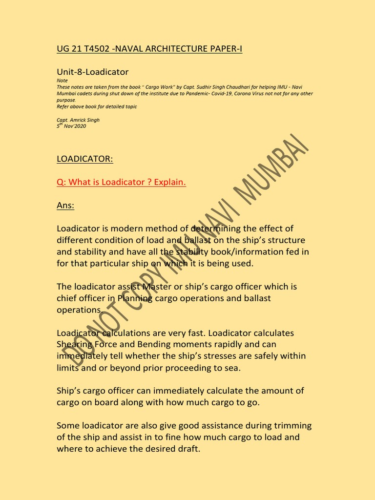 What Is Loadicator | PDF | Ships | Shipping