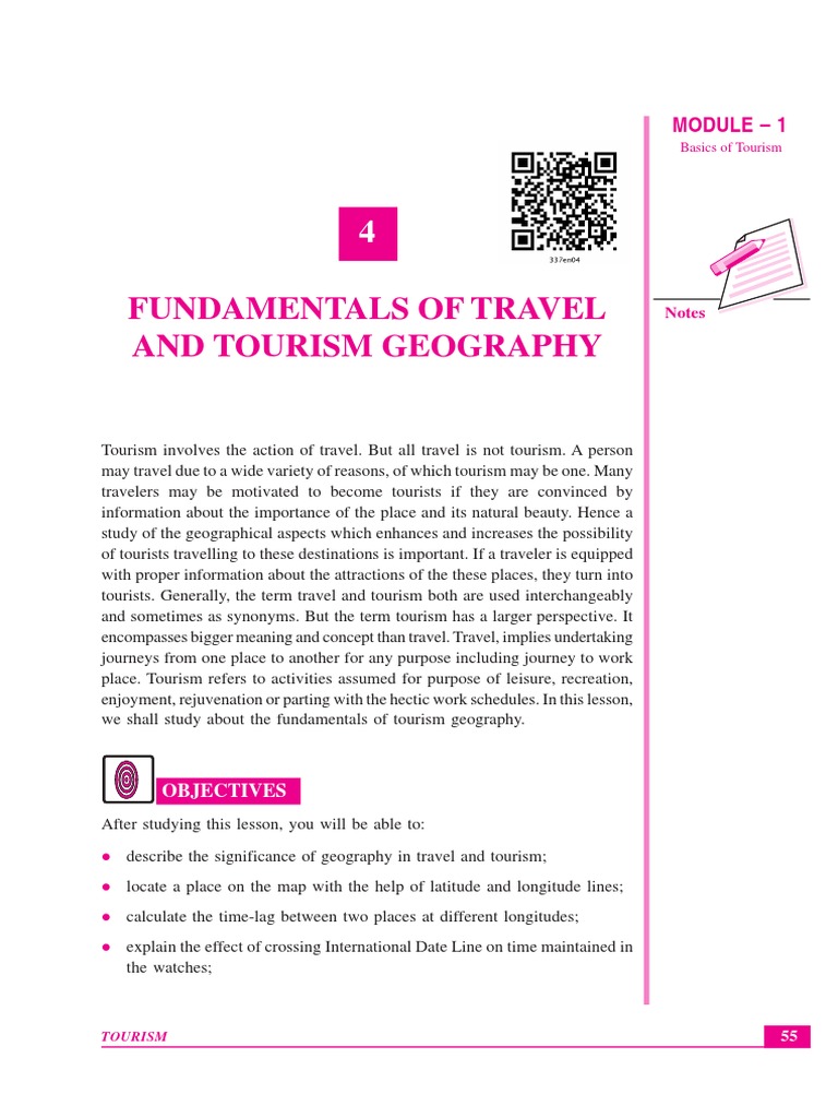 Fundamentals of Travel and Tourism Geography: Module - 1 | PDF ...