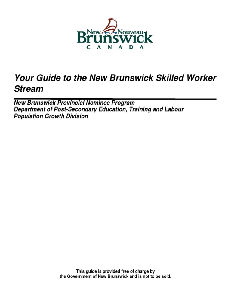 Your Guide To The New Brunswick Skilled Worker Stream | PDF | Academic Degree | Employment