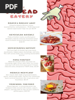 Zombie Brain Menu Project Guide | PDF | Central Nervous System ...
