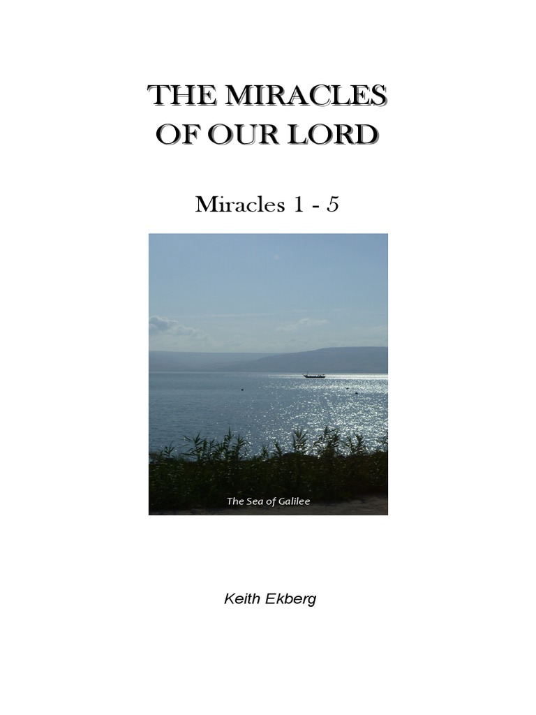 Miracles of Jesus: A Study Guide | PDF | Ministry Of Jesus | Gospel Of John