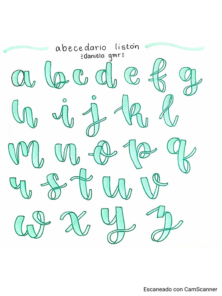 Abecedario Listón Daniela GMR | PDF