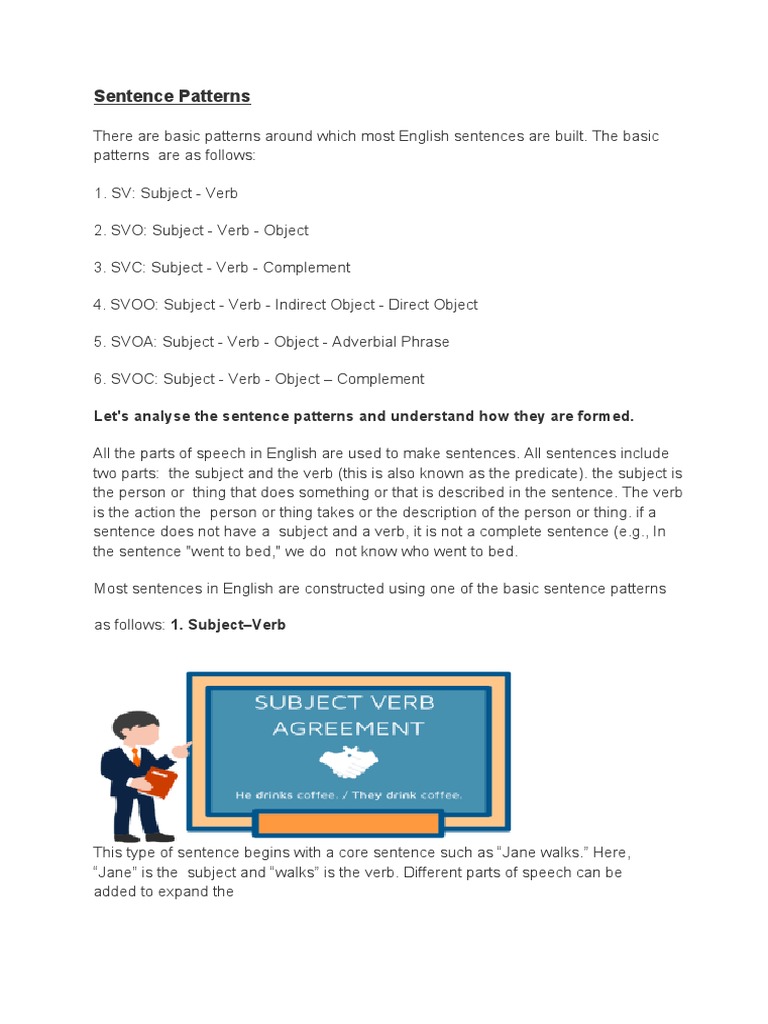 Sentence Patterns: Let's Analyse The Sentence Patterns and Understand ...