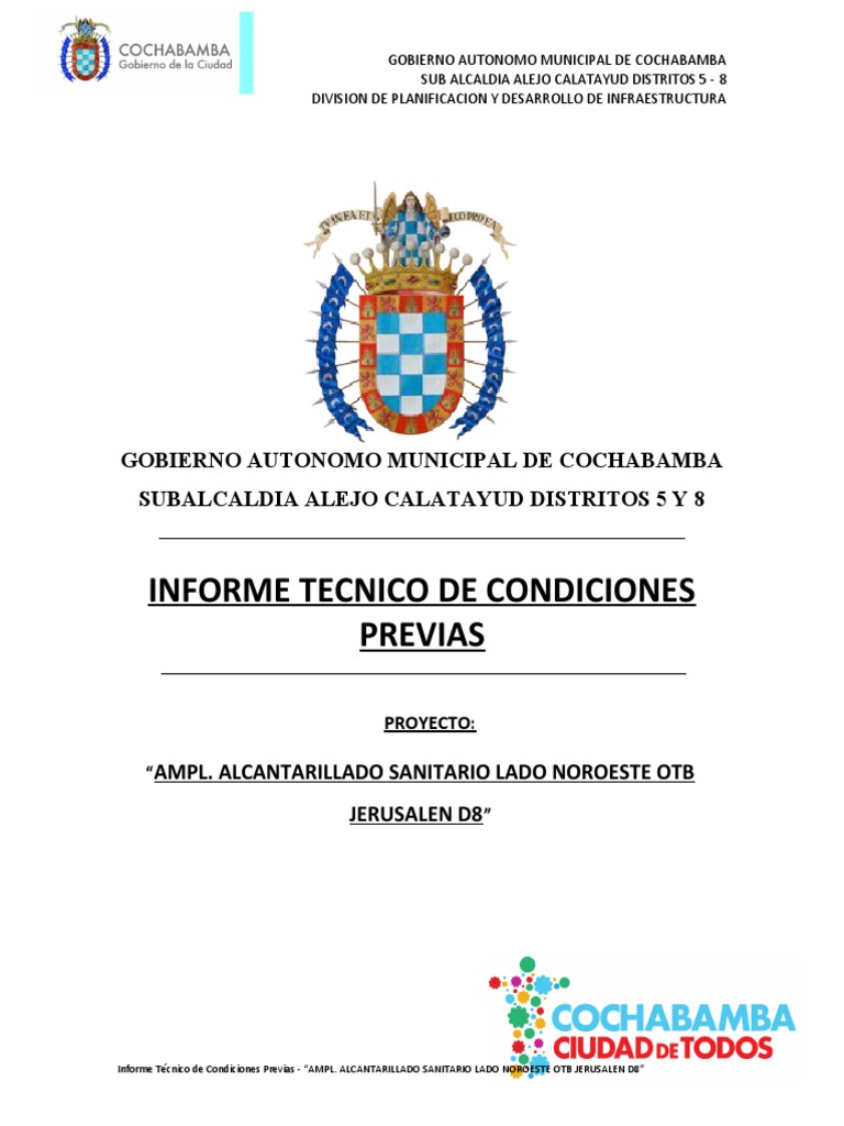 Itcp Modelo | PDF | Alcantarillado | Suministro de agua