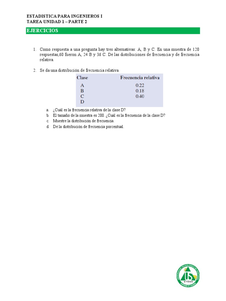 MAT135 - Ejercicios U1-P2 | PDF | Métodos y materiales de enseñanza