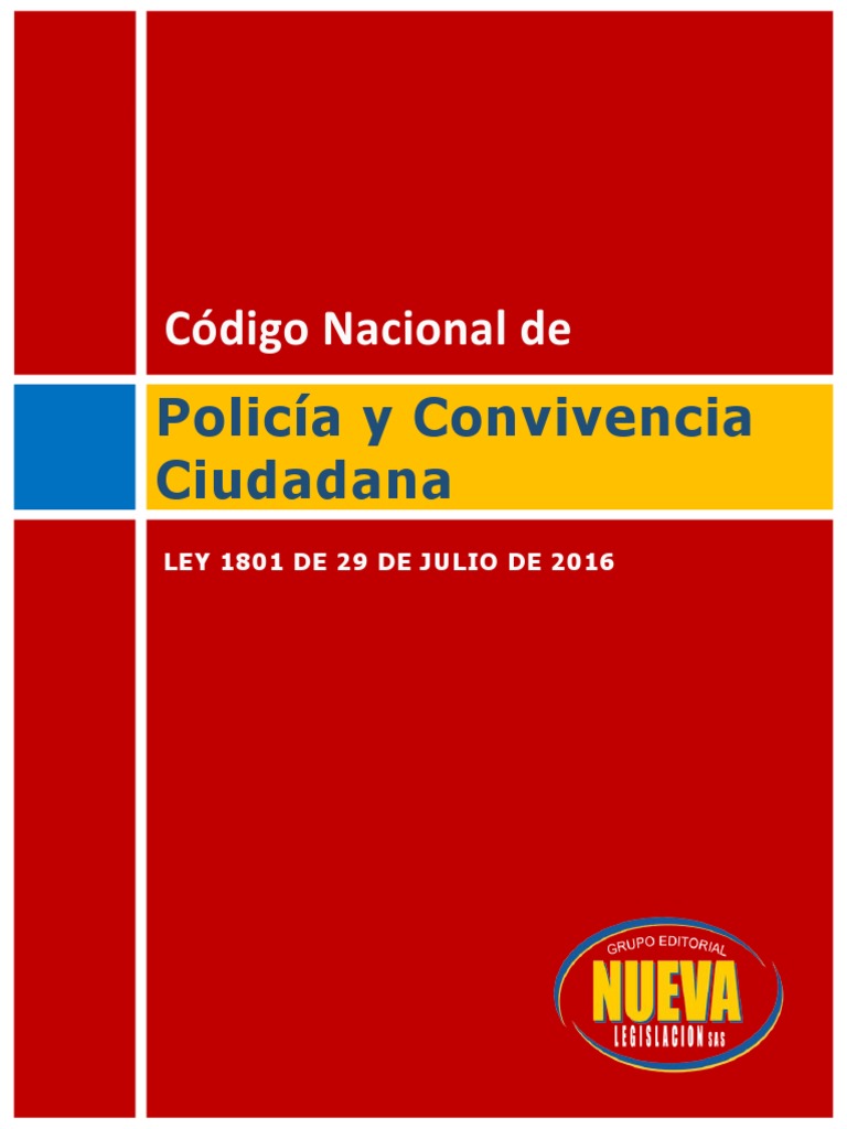 Código Nacional De Policía Pdf Policía Regulación