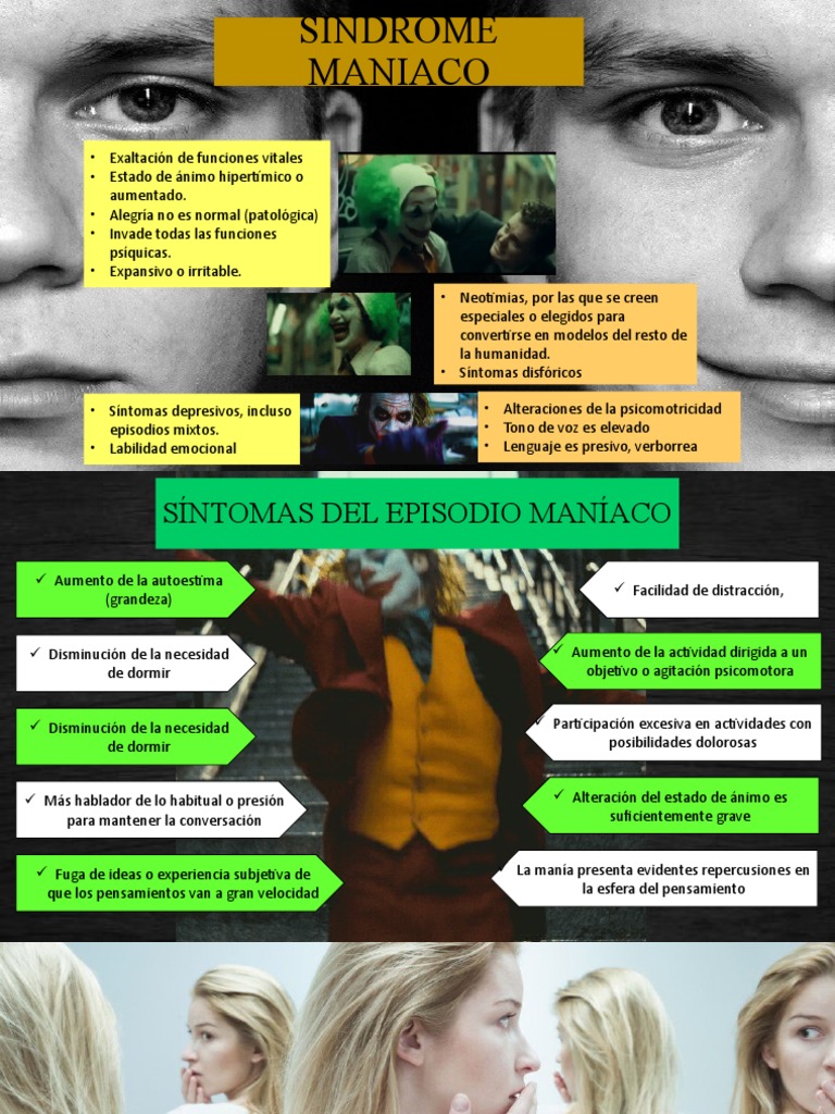 Sindrome Maniaco | PDF | Discapacidad intelectual | Manía