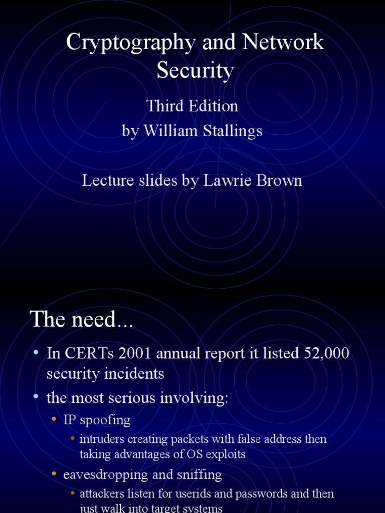 Cryptography and Network Security: Third Edition by William Stallings ...
