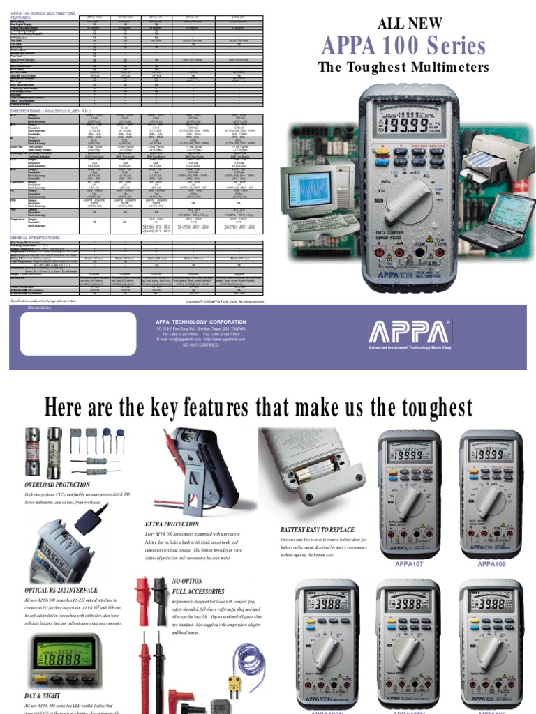 Appa 100 Series | PDF | Electricity | Electrical Engineering