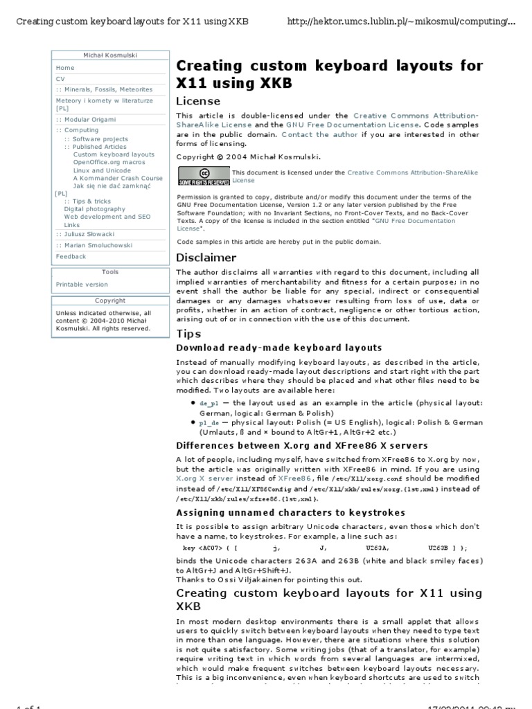 Xkeys | PDF | Computer Keyboard | Text