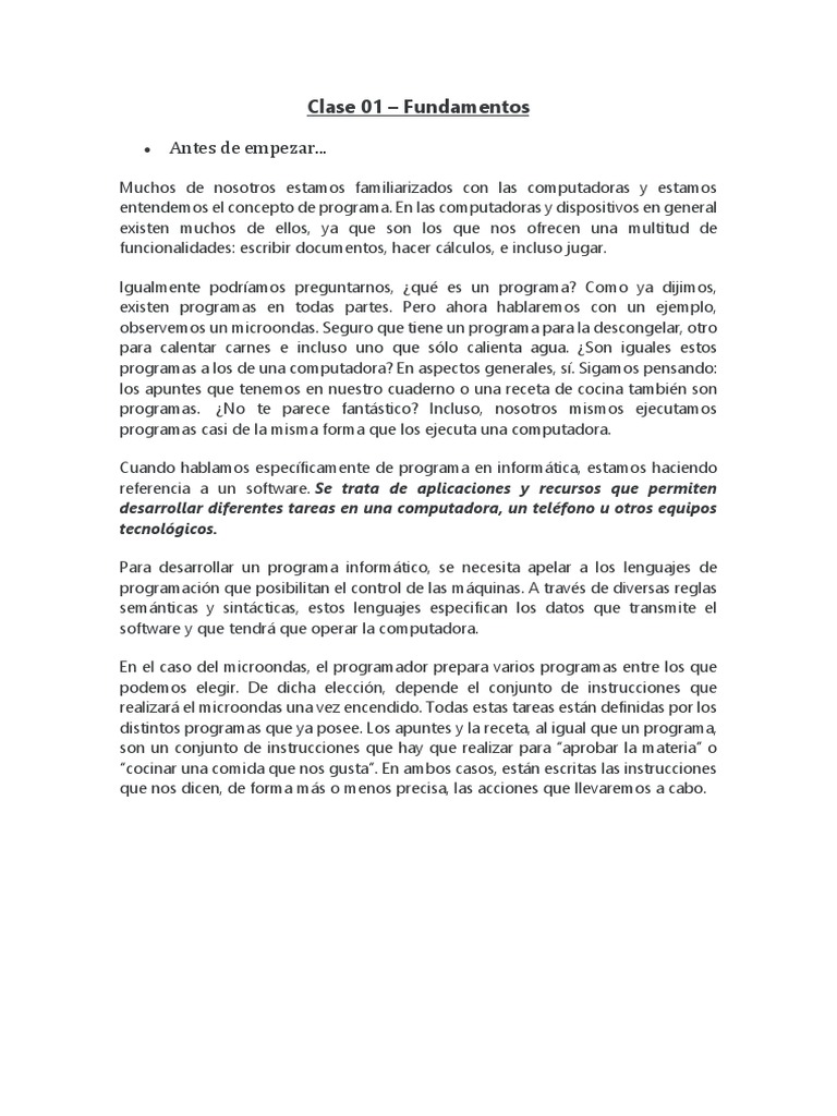 Clase 1 - Fundamentos | PDF | .NET Framework | Objeto (informática)