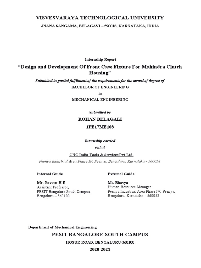 Visvesvaraya Technological University: Jnana Sangama, Belagavi - 590018 ...