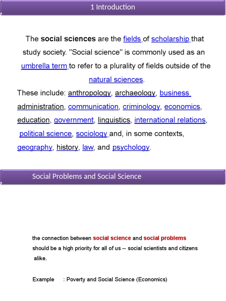 Social Sciences Overview | PDF | Social Science | Humanities