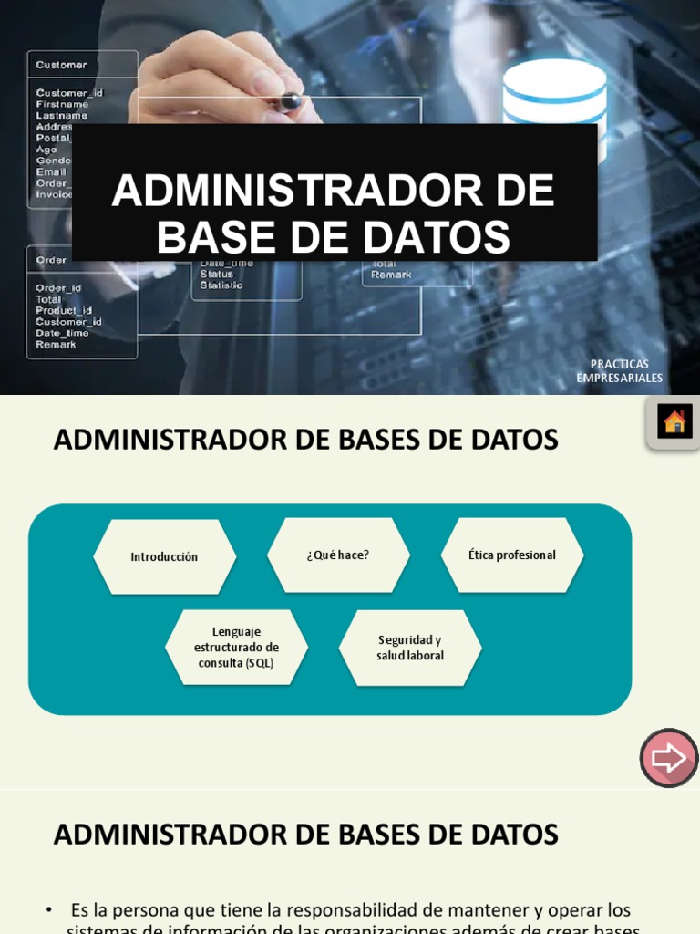 Administrador Base de Datos | PDF | Base de datos relacional | SQL