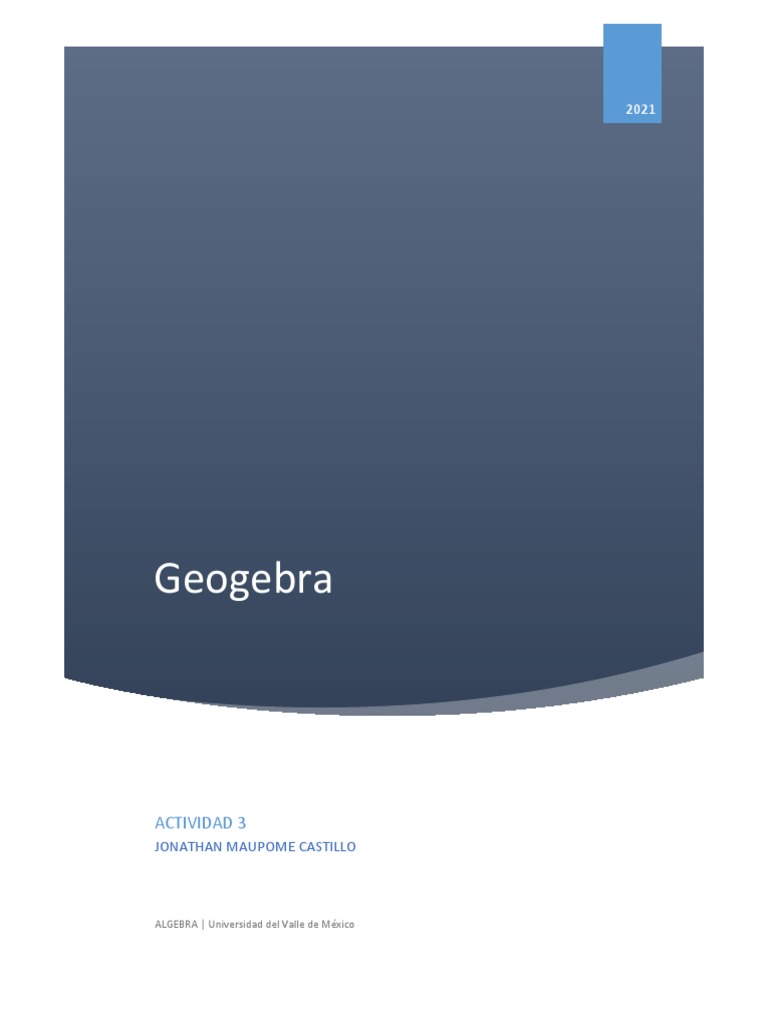 A3geogebra JEMC | PDF | Geometría | Prueba matemática