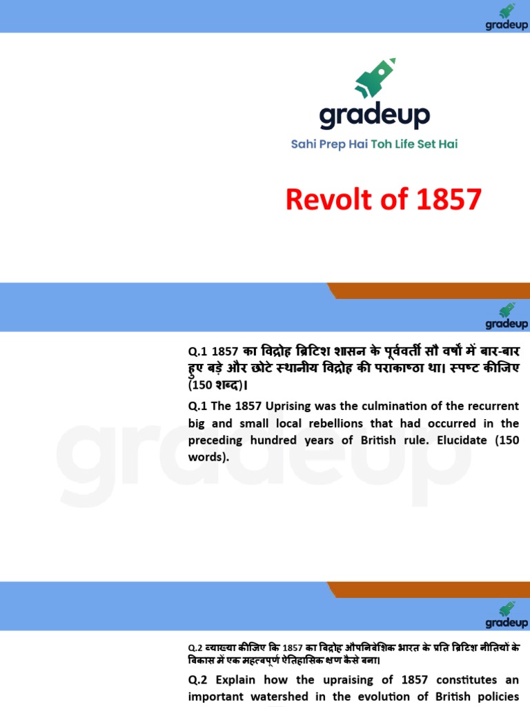 Revolt of 1857 | PDF