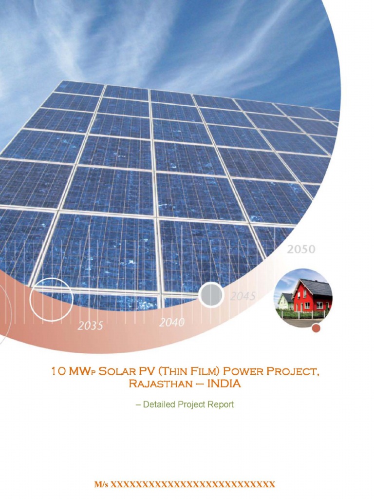 Solar PV Thin Film DPR | PDF