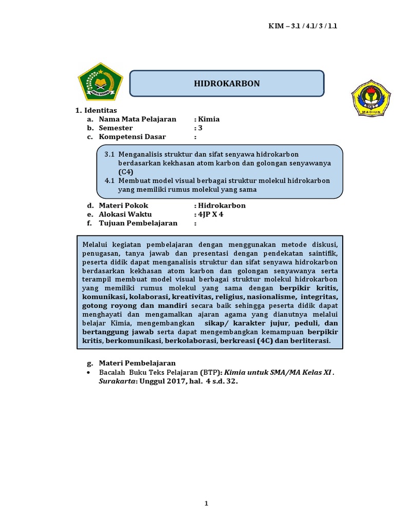 Hidrokarbon - M. Rayhan Farrukh - X IPA 1 | PDF