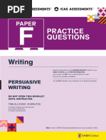 Reach and ICAS Sample Questions Writing Persuasive Paper I | PDF | Argument