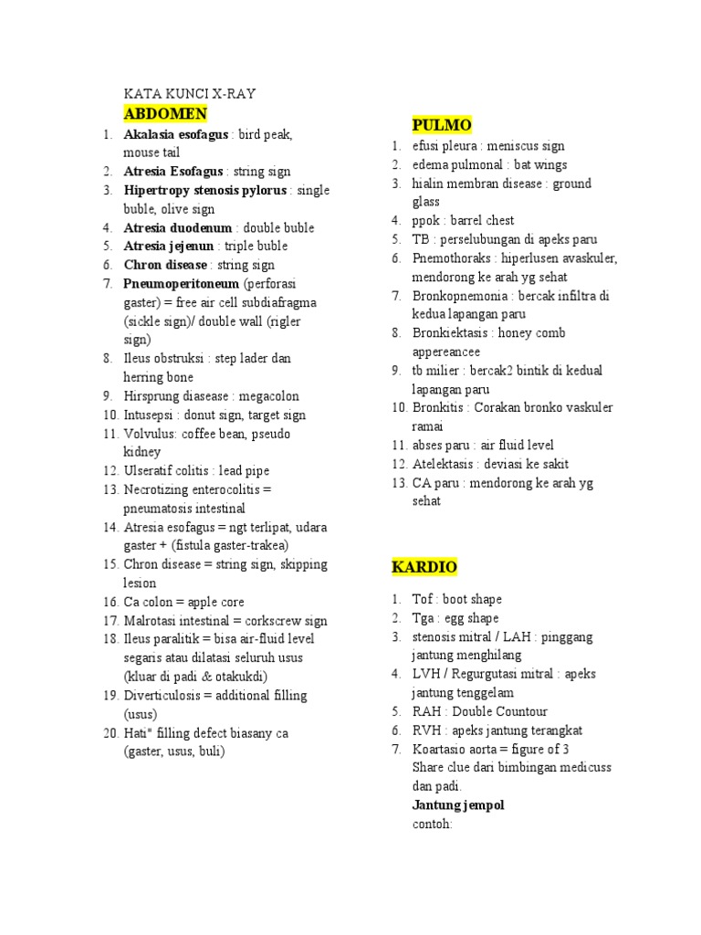 Abdomen Pulmo: Jantung Jempol | PDF