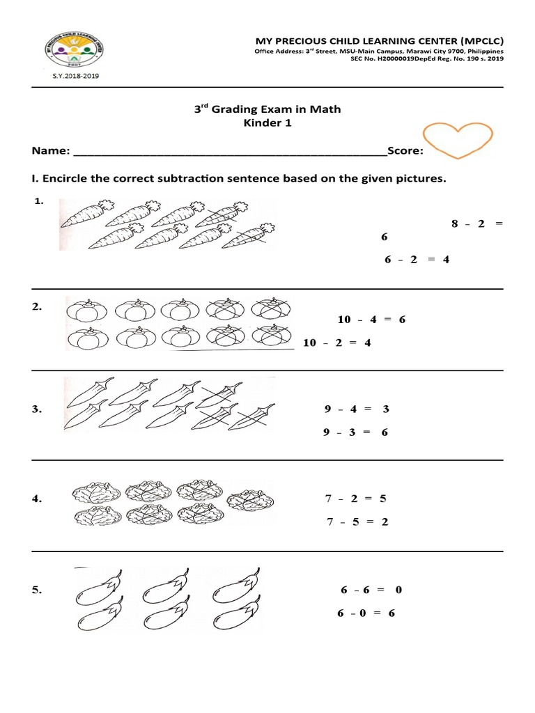My Precious Child Learning Center (MPCLC) | PDF | Teaching Mathematics ...