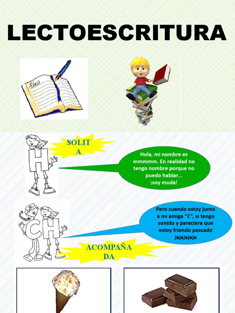 LECTOESCRITURA Letra H - CH | PDF