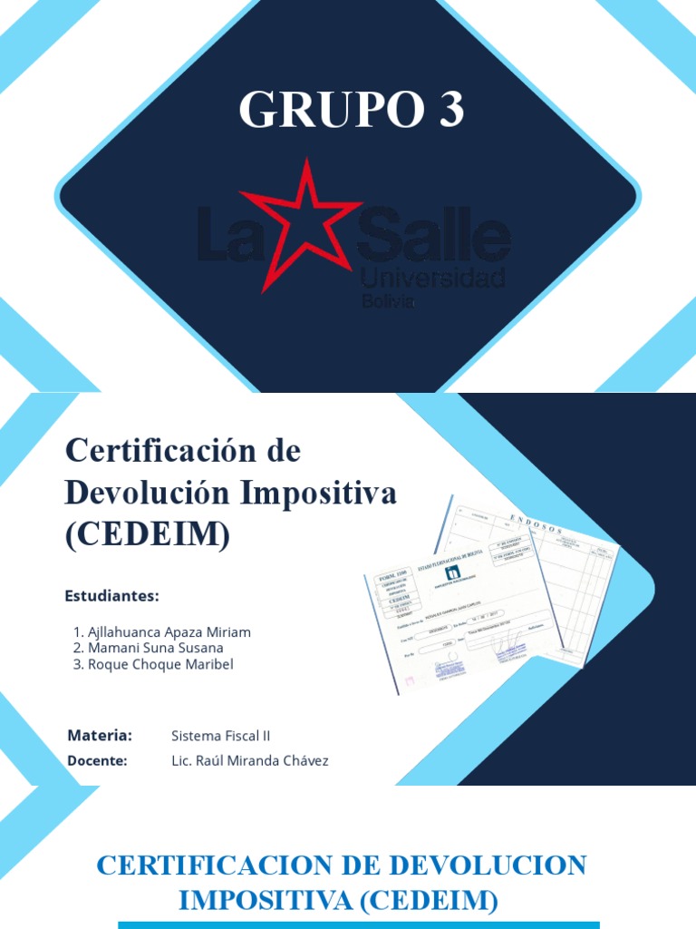 Grupo 3 Cedeim | PDF | Exportaciones | Impuestos