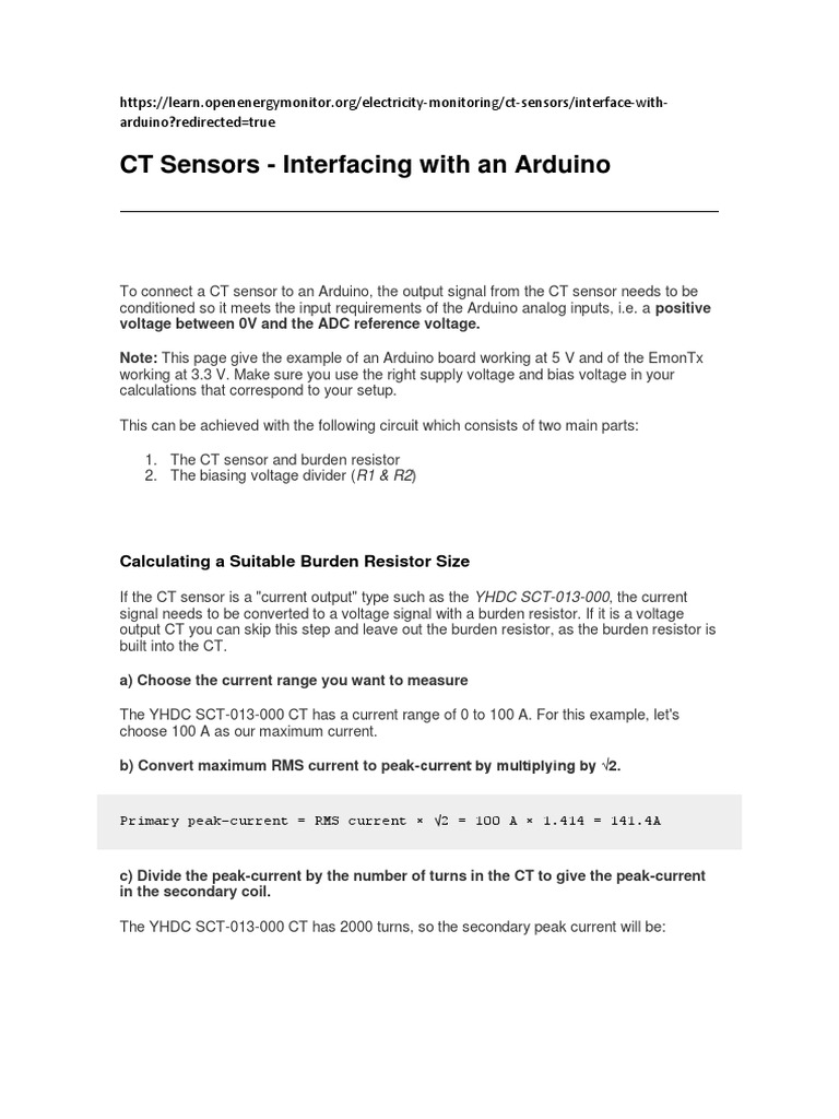 Sensor de Ca Con Arduino lm358 | PDF | Resistor | Voltage