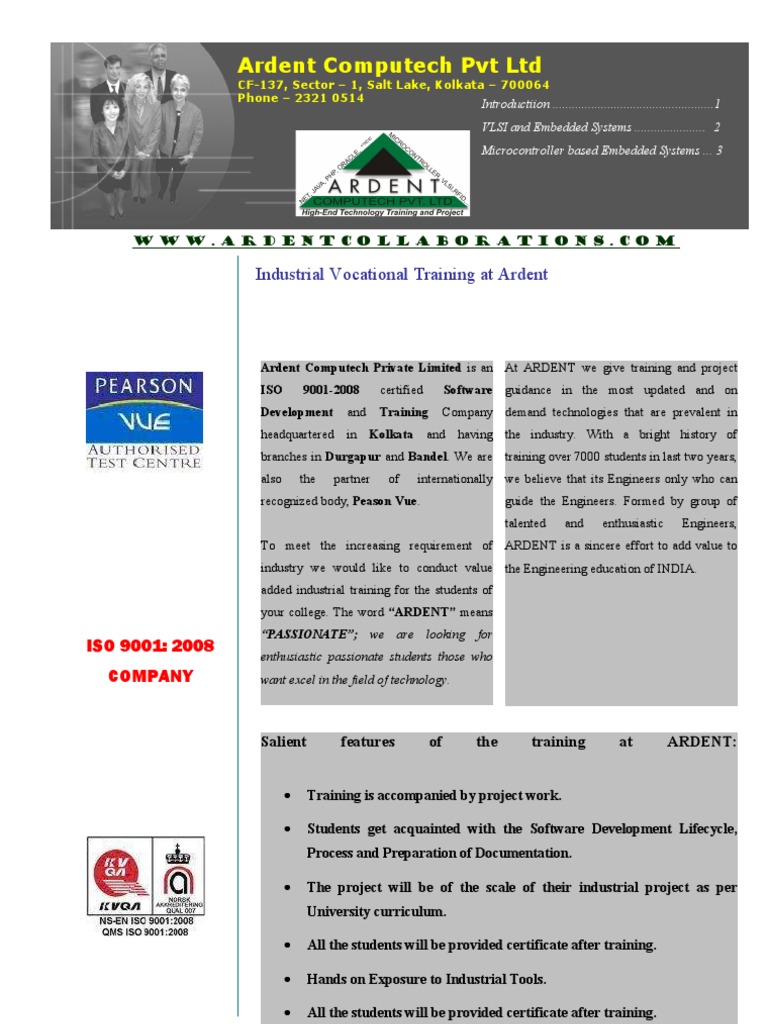 Summer Training Ece Brochure Ardent | PDF | Cmos | Mosfet