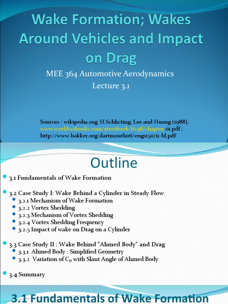 Automotive Aerodynamics Lecture 4 | PDF | Vortices | Boundary Layer