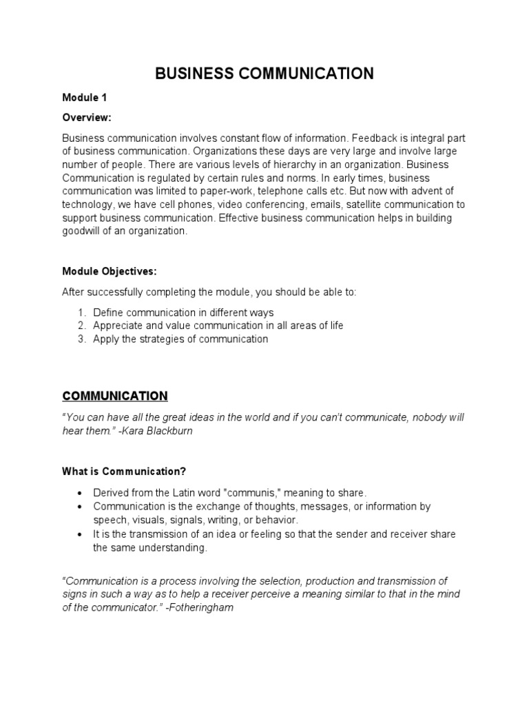Business Communication | PDF | Communication | Human Communication