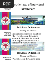 Module 4 Individual Differences | PDF | Race (Human Categorization) | Learning