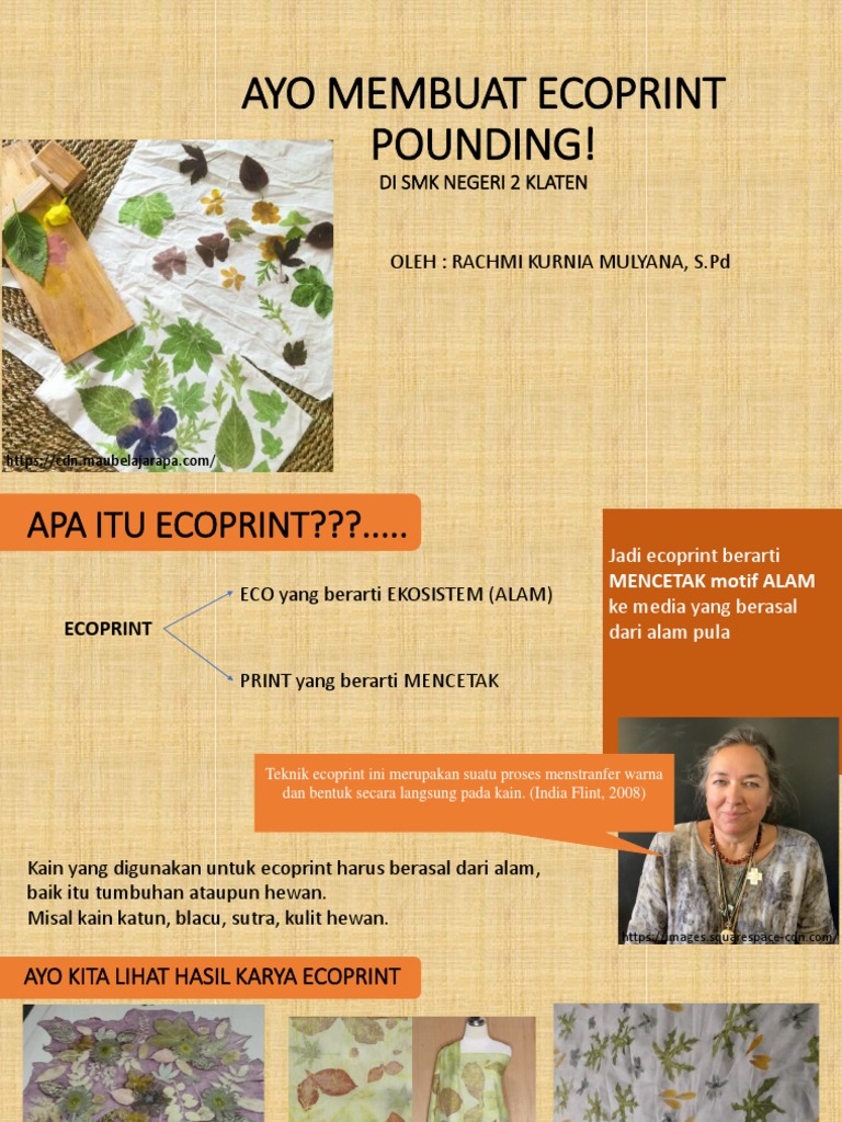 Teknik Ecoprint Pounding untuk Pemula | PDF | Seni