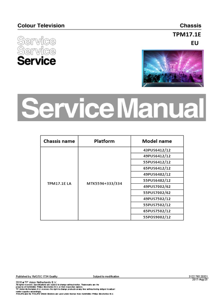TPM17.1E Eu | PDF | Hdmi | Menu (Computing)