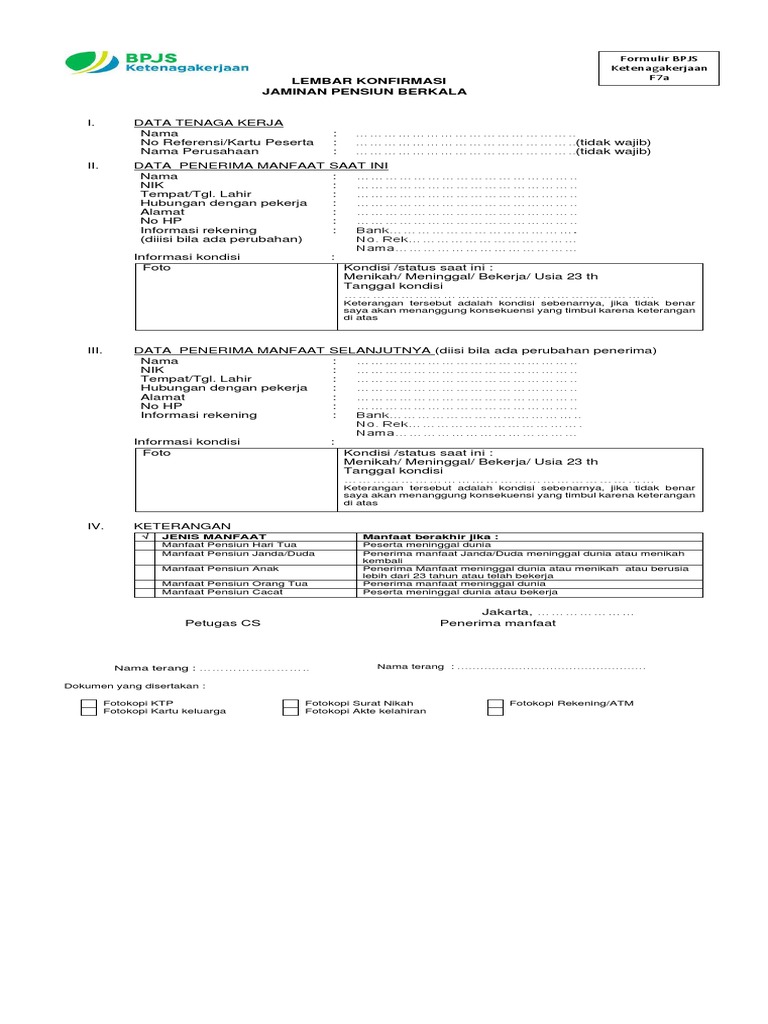 BPJS Form | PDF